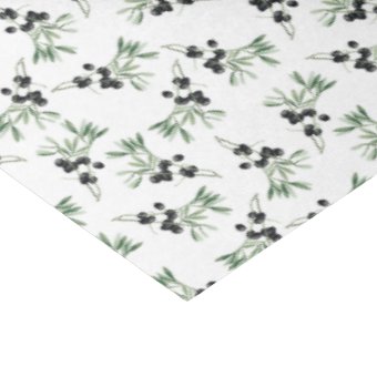 Olive Branch Botanical Simple Decorative Patterned Tissue Paper | Zazzle