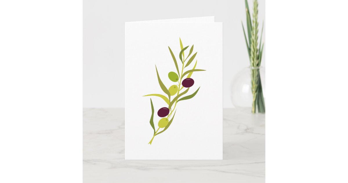 Olive Branch Card | Zazzle