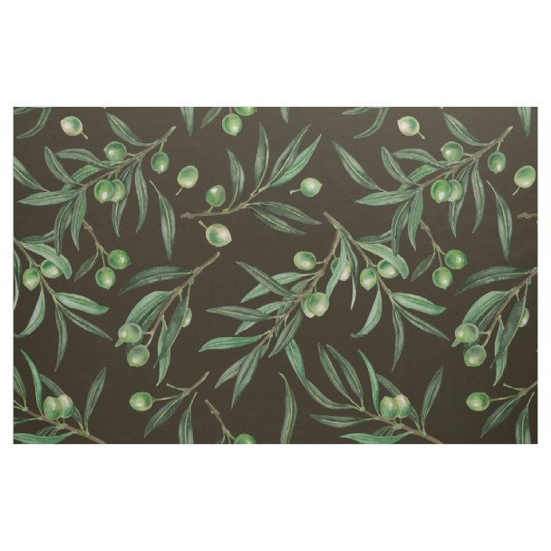 Watercolor black and white tree branches pattern fabric | Zazzle.com
