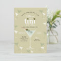 Olive Green A Tini Bit Older Martini Birthday Invitation | Zazzle