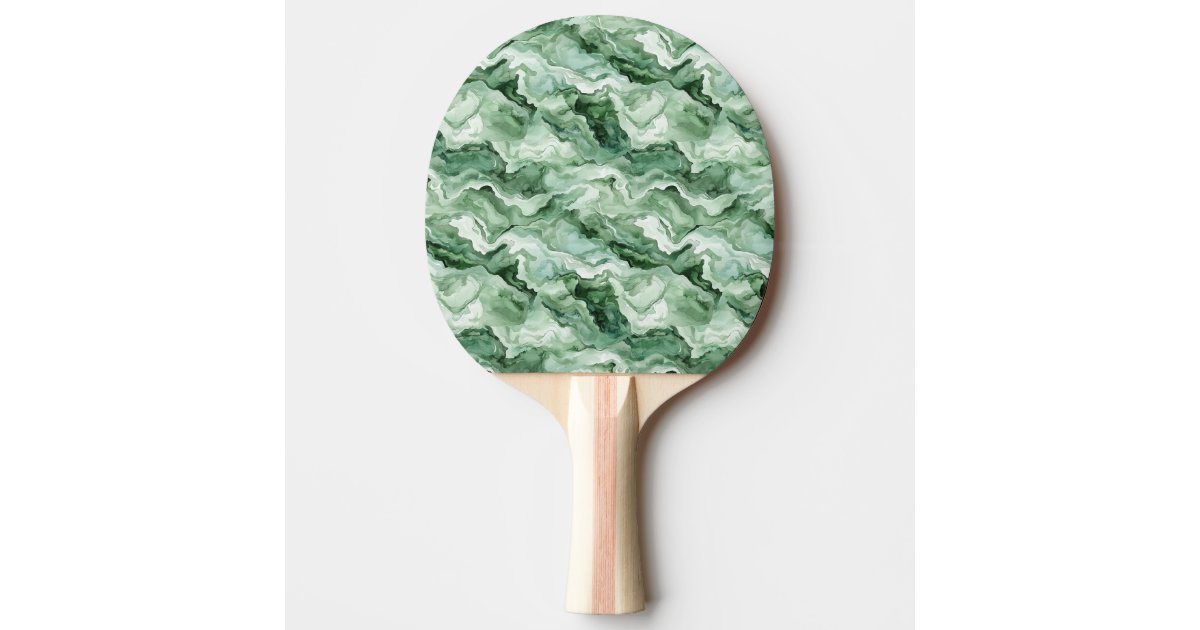Olive Green Abstract Ping Pong Paddle | Zazzle