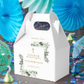 Olive Green Botanical Modern Confirmation Favor Boxes | Zazzle