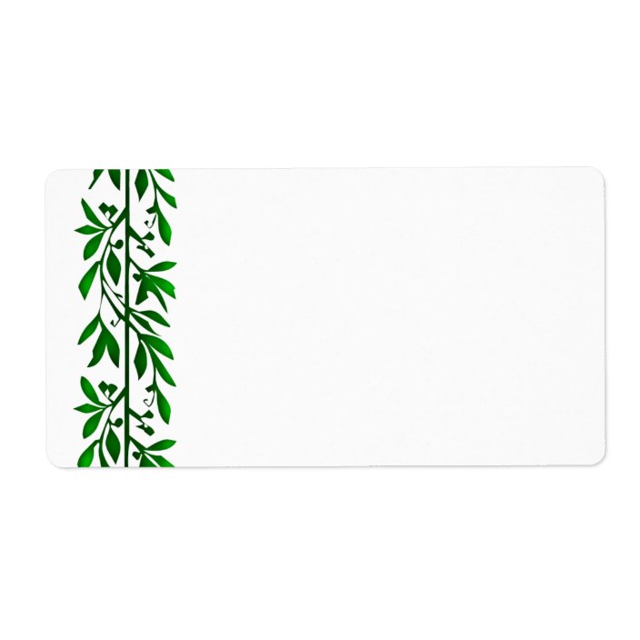 Olive Leaf Vine Art Large Labels | Zazzle.com