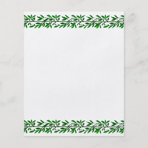 Olive Leaves Flyer Template | Zazzle