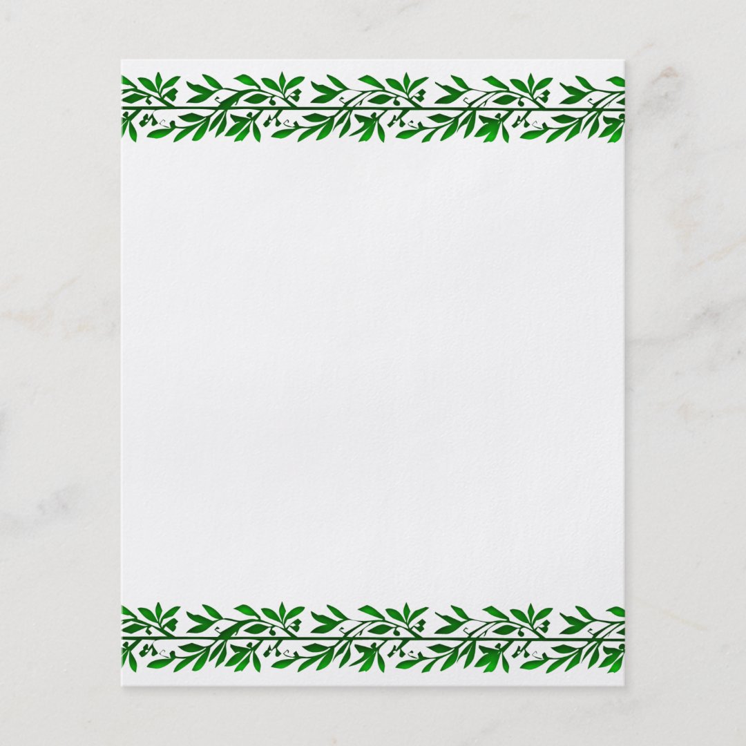 Olive Leaves Flyer Template | Zazzle