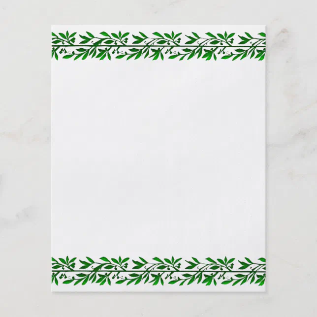 Olive Leaves Flyer Template | Zazzle
