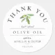 Olive Oil Thank You Favor Classic Round Sticker | Zazzle