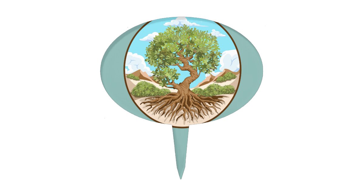 Olive tree Peace symbol in a free Palestine Land Cake Topper | Zazzle