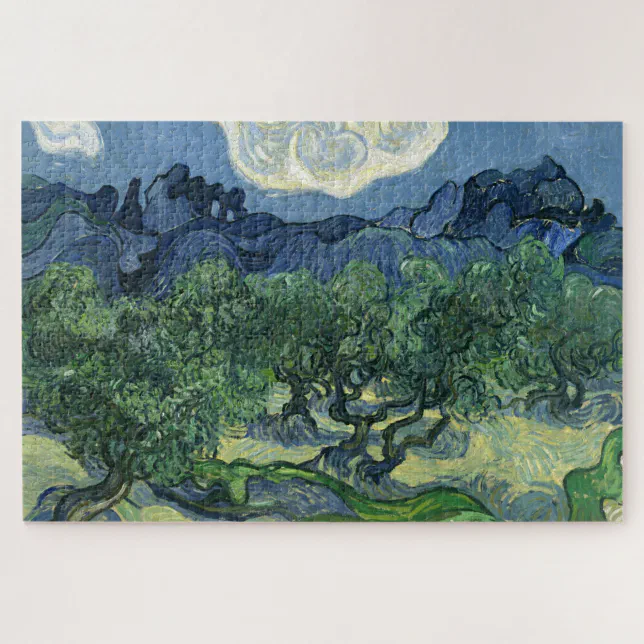 Olive Trees by Van Gogh Painting Art Jigsaw Puzzle | Zazzle