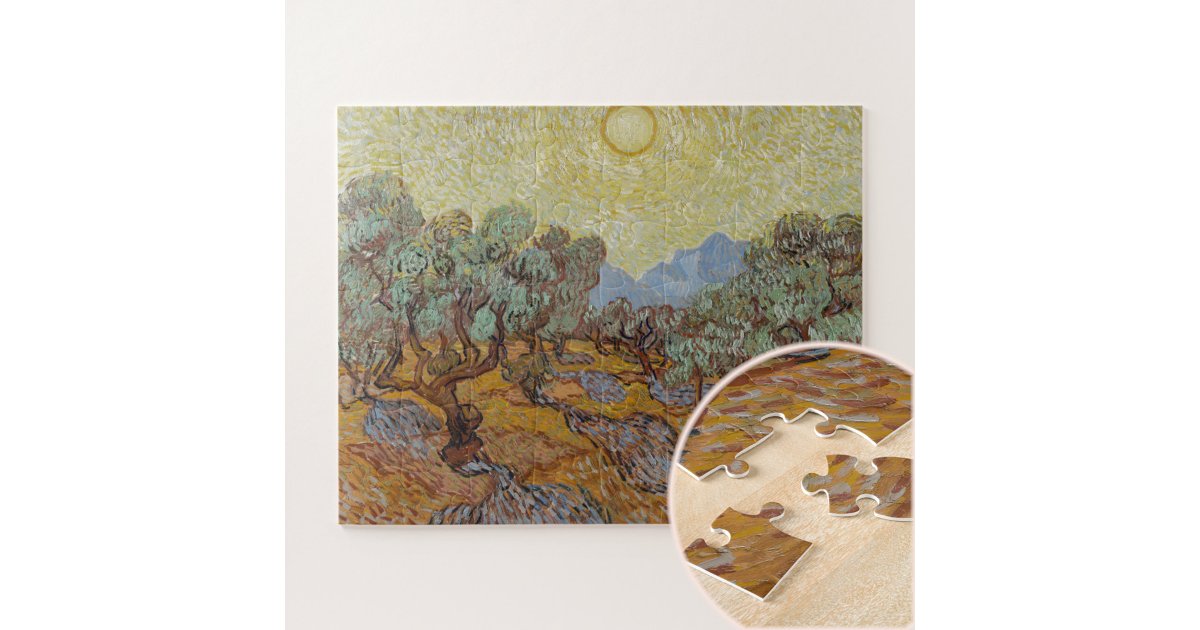 Olive Trees, Vincent van Gogh Jigsaw Puzzle | Zazzle