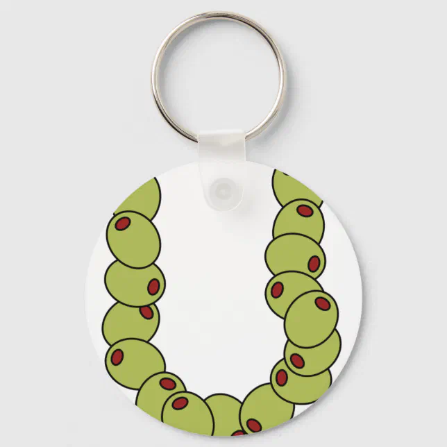 Olive You "I Love You" Keychain | Zazzle