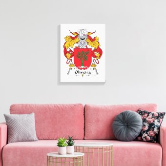 Oliveira Family Crest Canvas Print | Zazzle