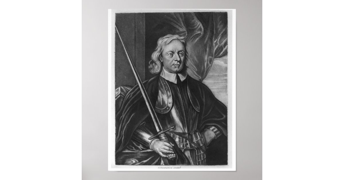 Oliver Cromwell illustration Poster | Zazzle