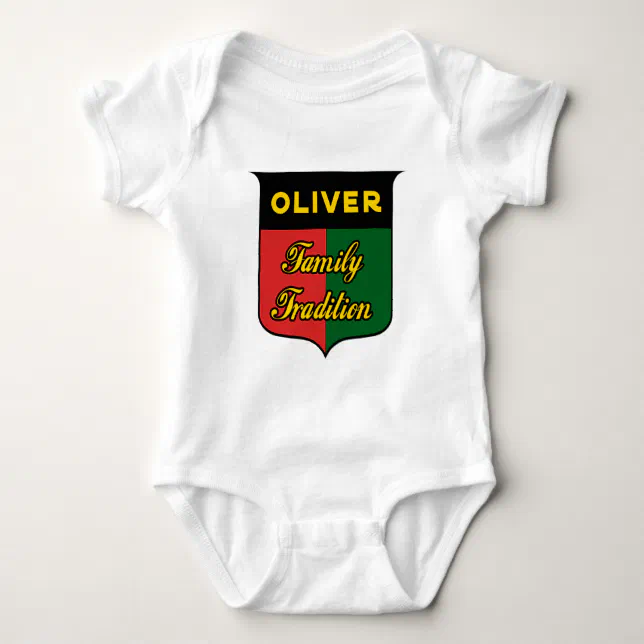 Oliver Family Tradition Baby Bodysuit | Zazzle