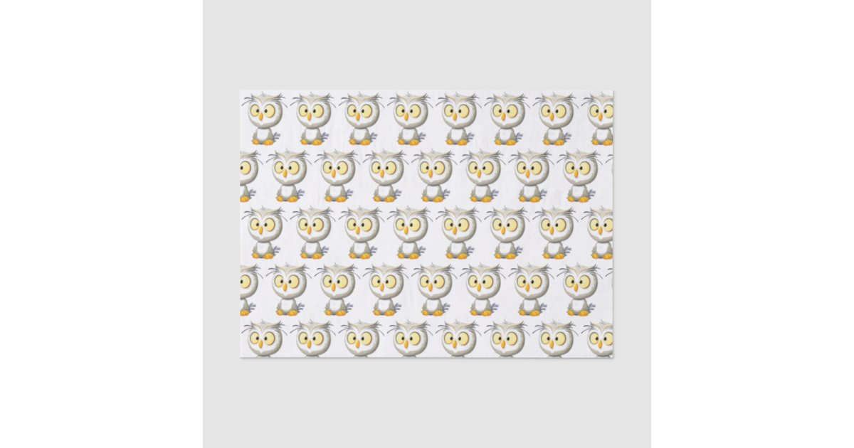 Oliver Owl Baby Shower Tissue Gift Wrap Tissue Paper | Zazzle