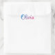 Olivia Stylish Cursive Classic Round Sticker | Zazzle