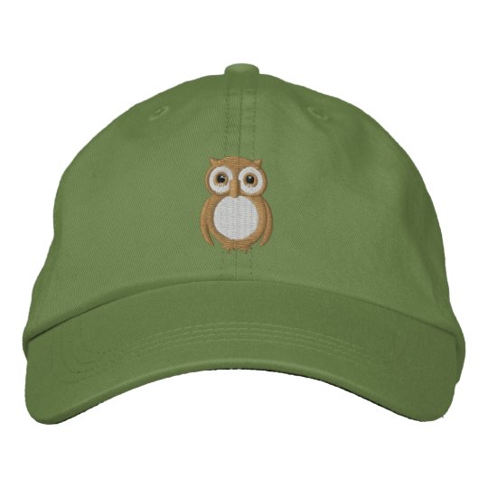Ollie Baby Owl Embroidered Baseball Cap | Zazzle.com