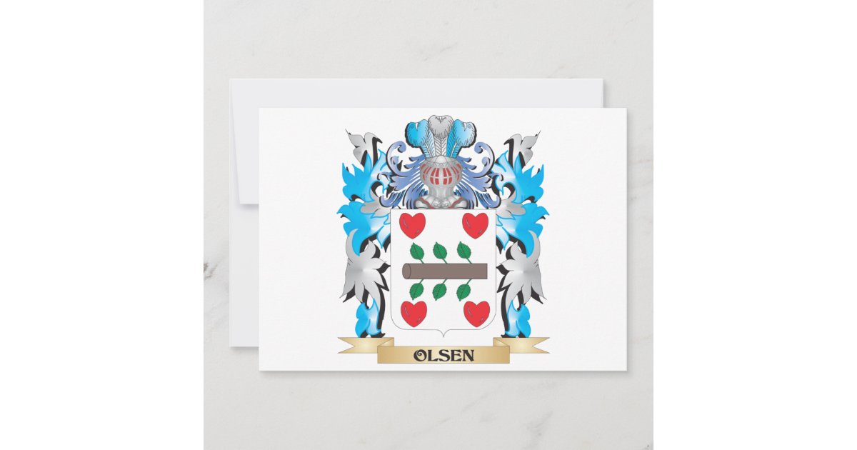 Olsen Coat of Arms - Family Crest | Zazzle