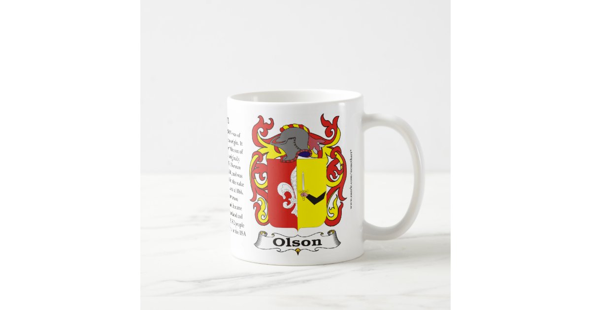 Olson Family Coat of Arms Mug | Zazzle