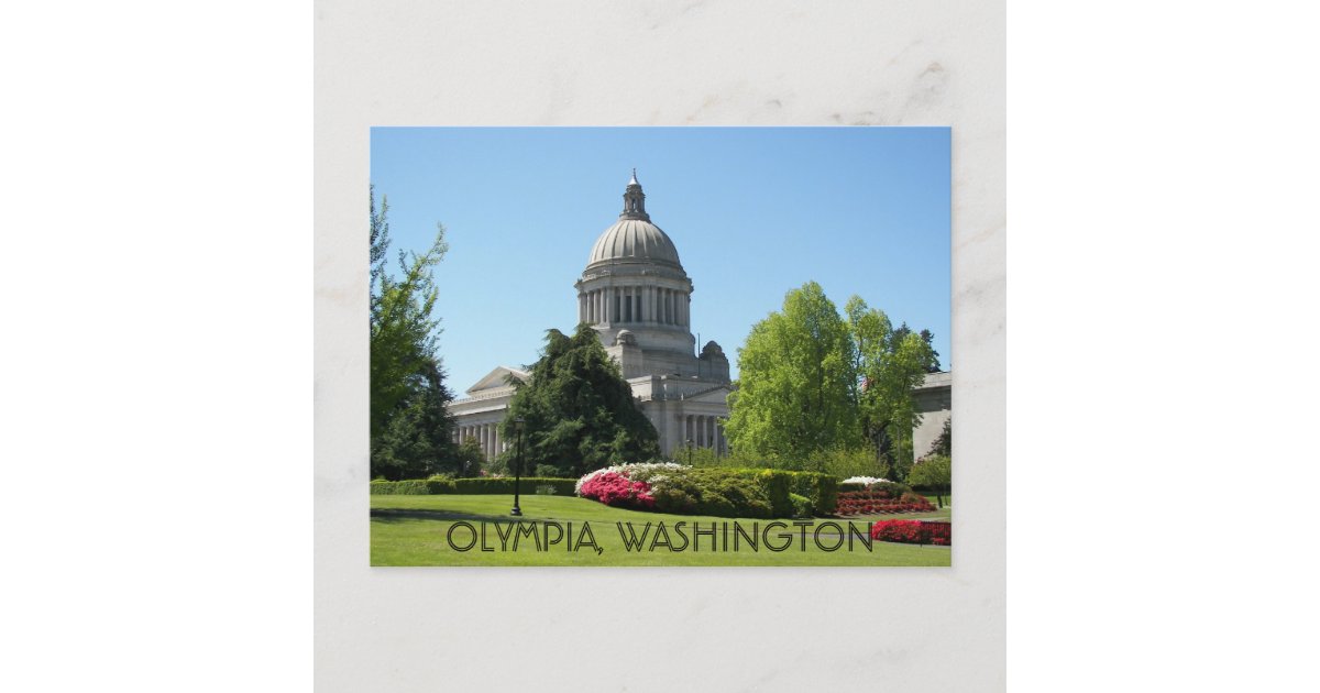 Olympia Washington State Capitol Travel Photo Postcard | Zazzle.com