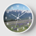 Olympic National Park Landscape Wall Clock | Zazzle
