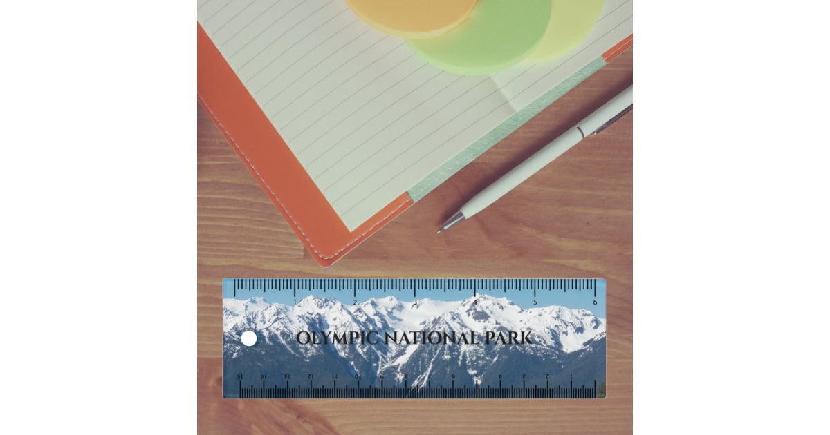 Olympic National Park Mountains Landscape Ruler | Zazzle