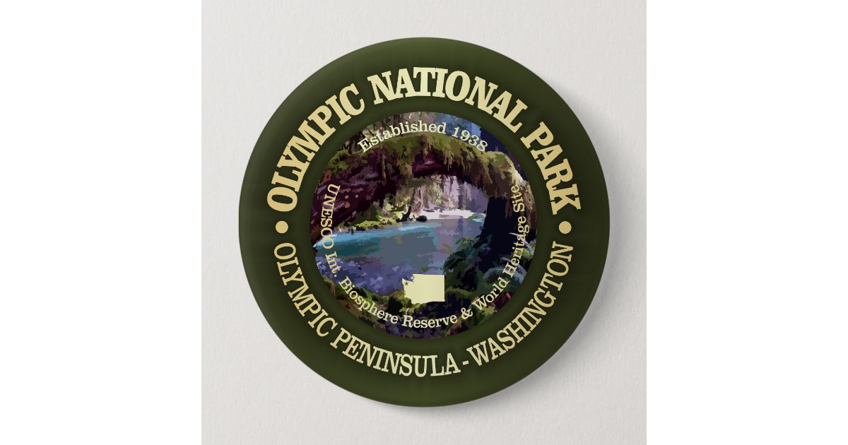 Olympic National Park (NP2) Button | Zazzle