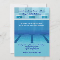 Olympic Pool Party Invitation | Zazzle