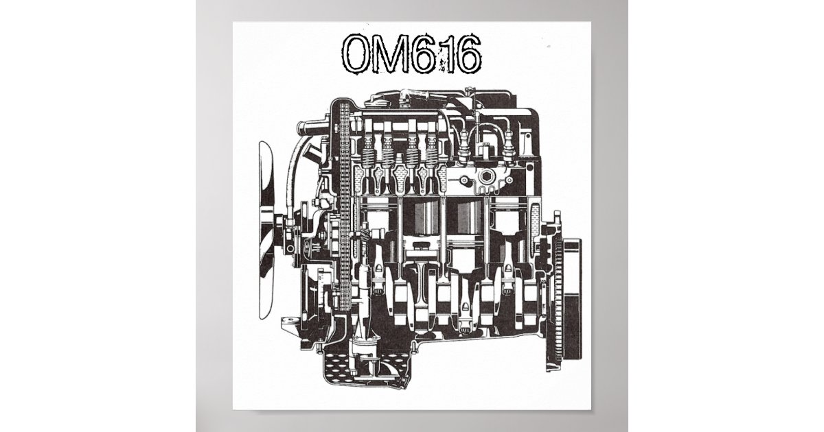 OM616 Mercedes Poster | Zazzle