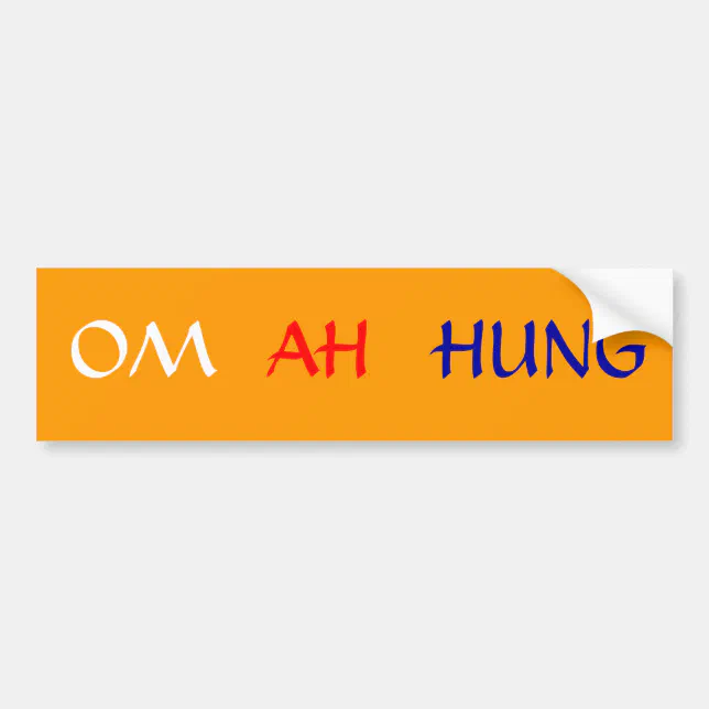 OM AH HUM - BUMPER STICKER | Zazzle