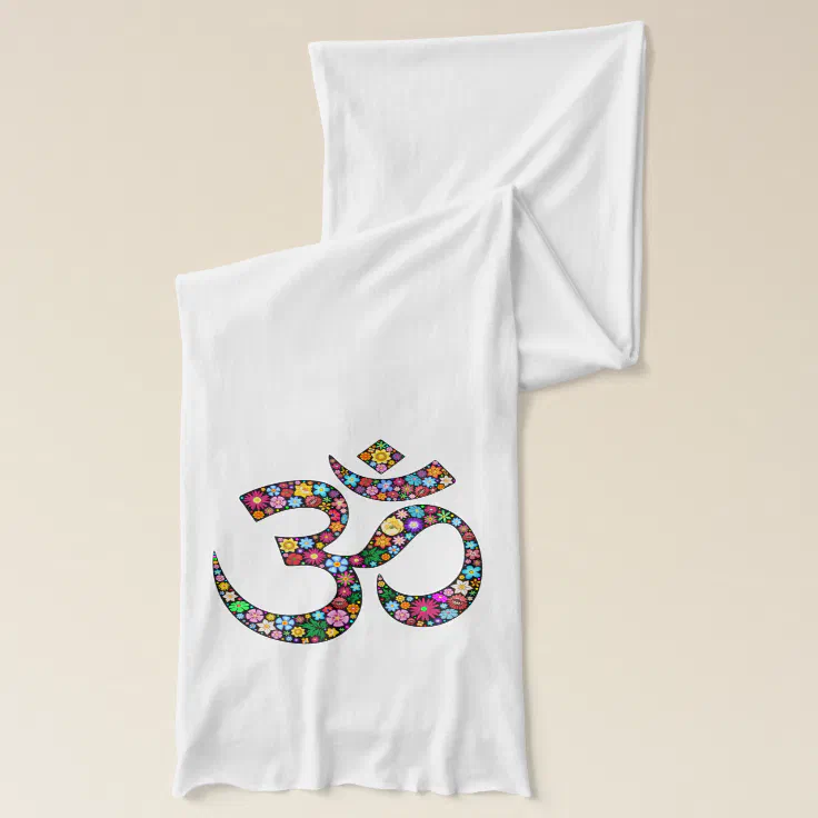Om Aum Namaste Yoga Symbol Scarf | Zazzle