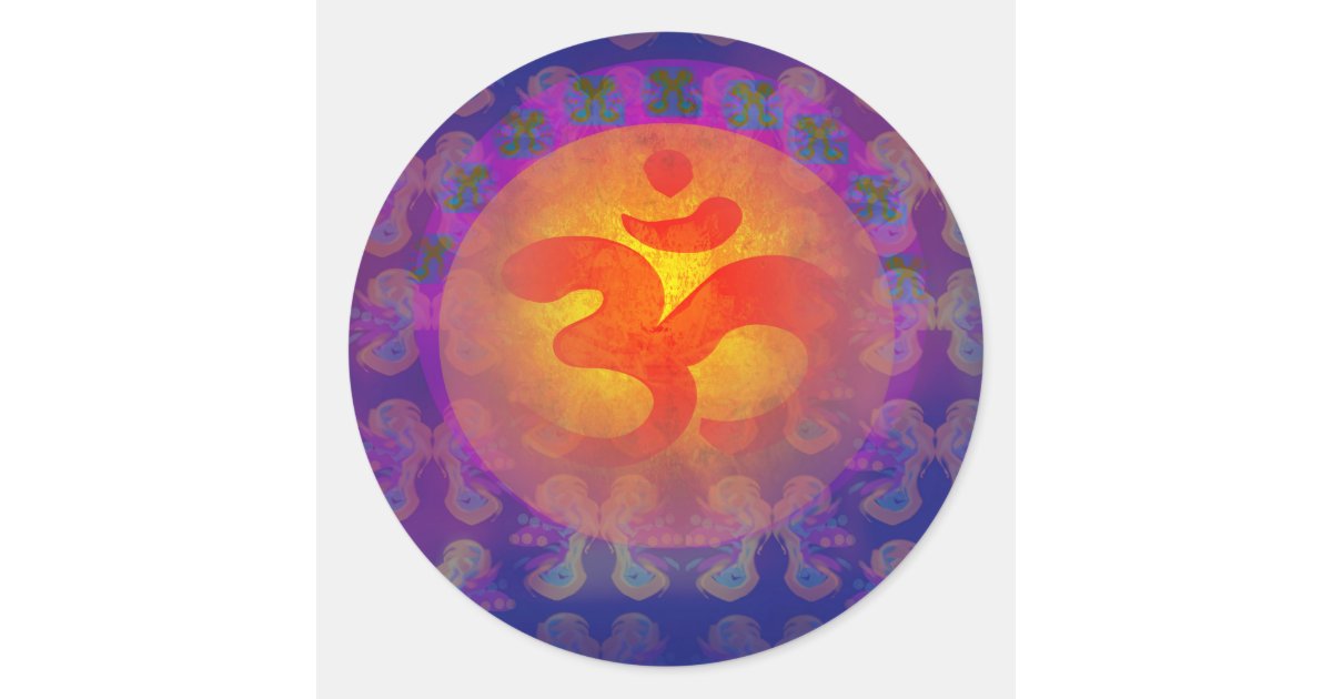 om aum symbol Sticker | Zazzle