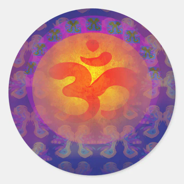 om aum symbol Sticker | Zazzle