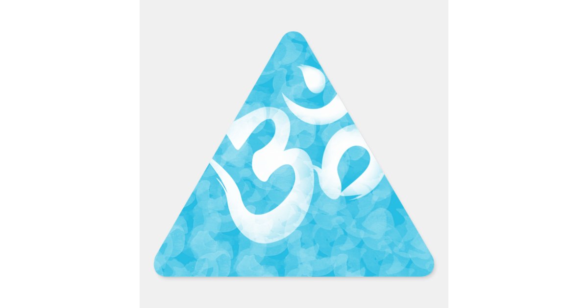 Om / Aum Triangle Sticker | Zazzle