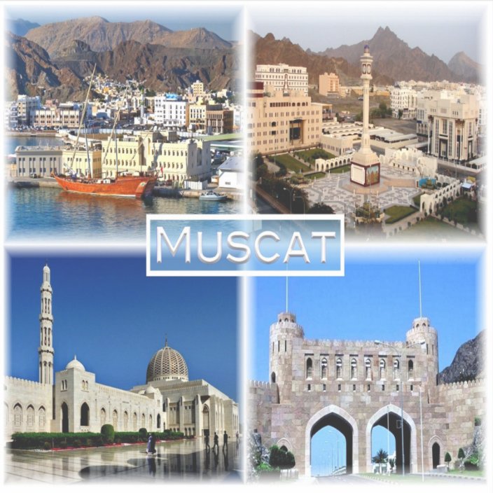 OM Muscat - Harbour - Central Business District - Sticker | Zazzle.com