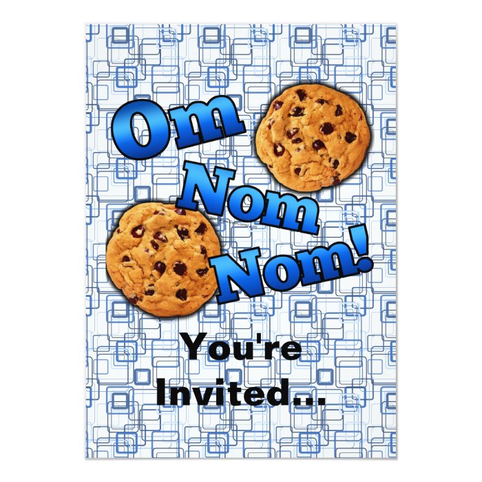 Om Nom Nom Meme Love Cookies Card Zazzle
