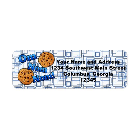 Om Nom Nom, Meme Love Cookies Label | Zazzle.com