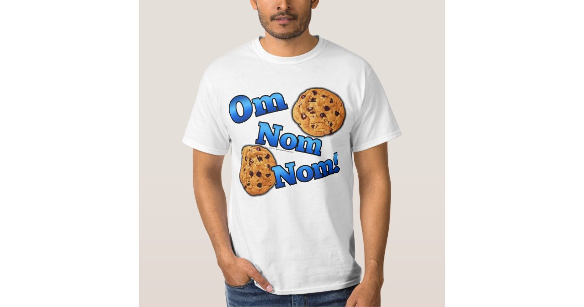 Om Nom Nom, Meme Love Cookies T-Shirt | Zazzle