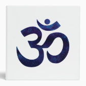 Om Ohm Symbol Sign Yoga Meditation Zen 3 Ring Binder | Zazzle
