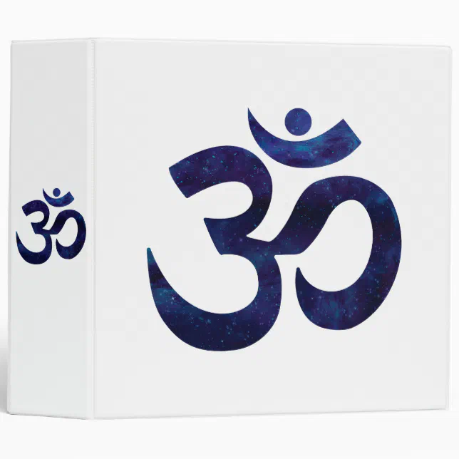 Om Ohm Symbol Sign Yoga Meditation Zen 3 Ring Binder | Zazzle