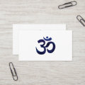 Om Ohm Symbol Sign Yoga Meditation Zen Business Card | Zazzle