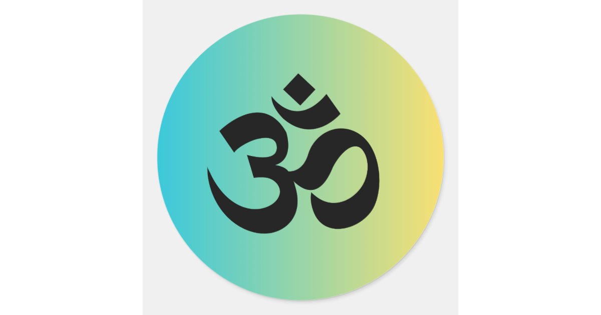 Om Round Stickers | Zazzle
