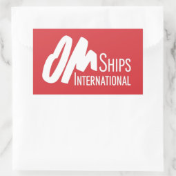 OM Ships Logo Rectangular Sticker | Zazzle