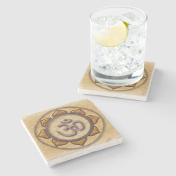 Om stone coaster | Zazzle