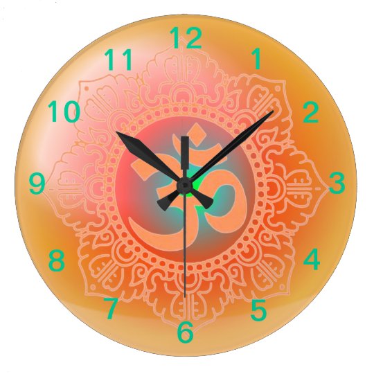 OM symbol clock | Zazzle.com