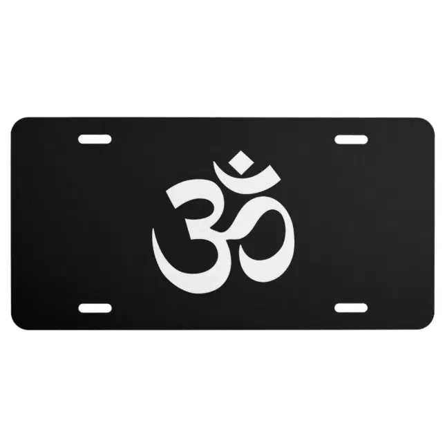 Om Symbol License Plate | Zazzle