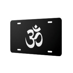Om Symbol License Plate | Zazzle