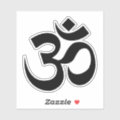 Om Symbol Sanskrit Script Writing Sticker | Zazzle