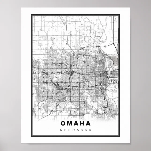 Omaha Map Poster | Zazzle
