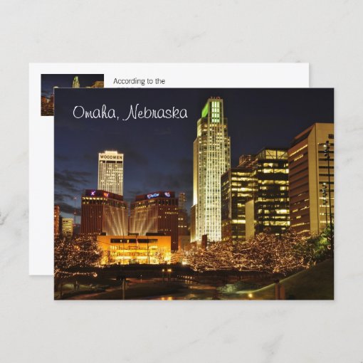 Omaha, Nebraska Postcard | Zazzle